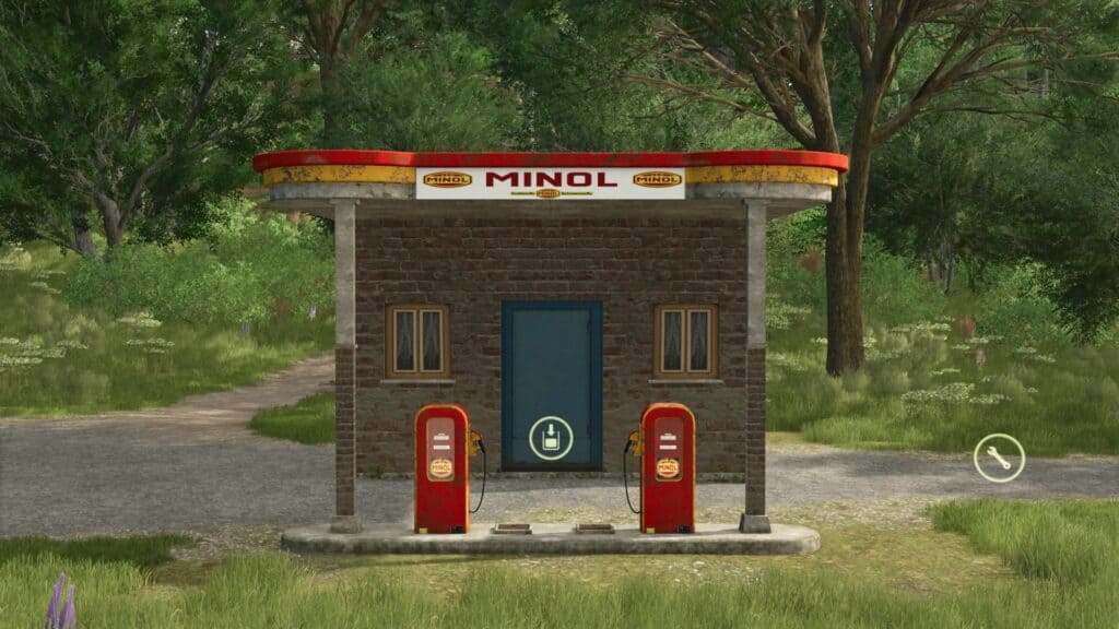 FS25 Minol gas station pack v1.1 - FS 25 Buildings Mod Download