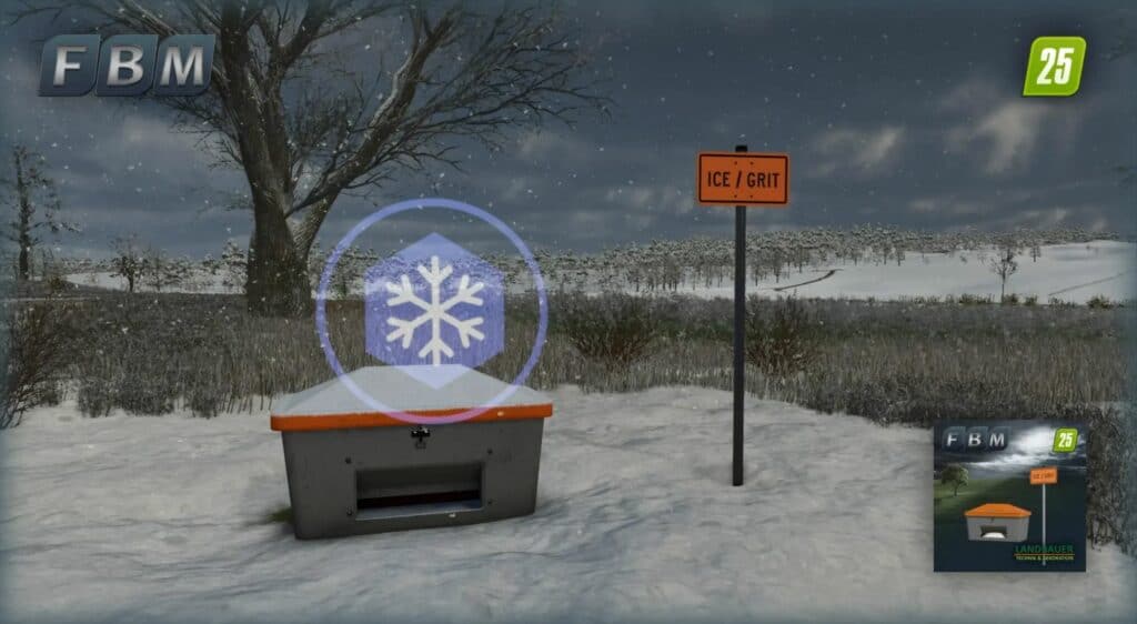 FS25 Road Salt Box v1.0 - FS 25 Objects Mod Download