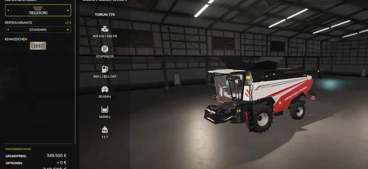 FS25 Rostselmash Torum 770 v1.0 - FS 25 Combines Mod Download