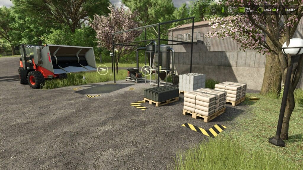 FS25 Small Cement Factory V4.2 - FS 25 Buildings Mod Download