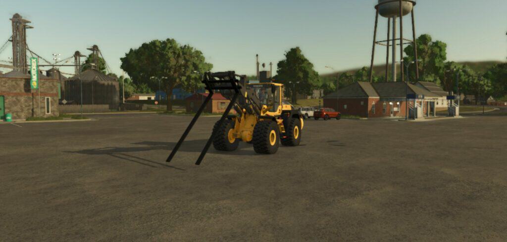FS25 Wheel loader extended forks V1.0 - FS 25 Implements & Tools Mod ...