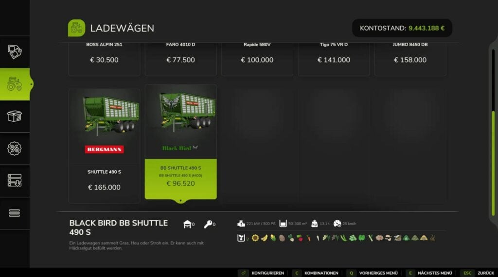 FS25 Bergmann Loading Wagon v1 (6) - Farming simulator 19 / 17 / 15 Mod