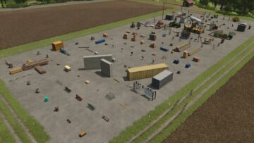 FS25 Decorative Objects Pack v1 (5) - Farming simulator 19 / 17 / 15 Mod