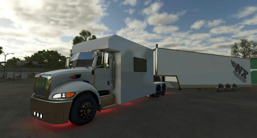 FS25 Enclosed race hauler and stacker trailer V1 (2) - Farming ...