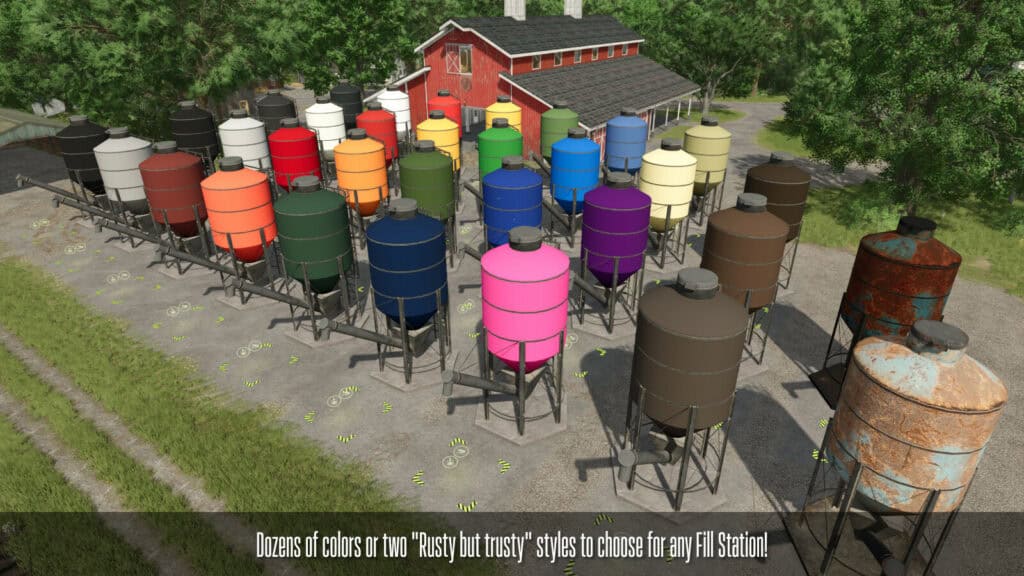 FS25 Farm Fill Stations v1.0 - FS 25 Objects Mod Download
