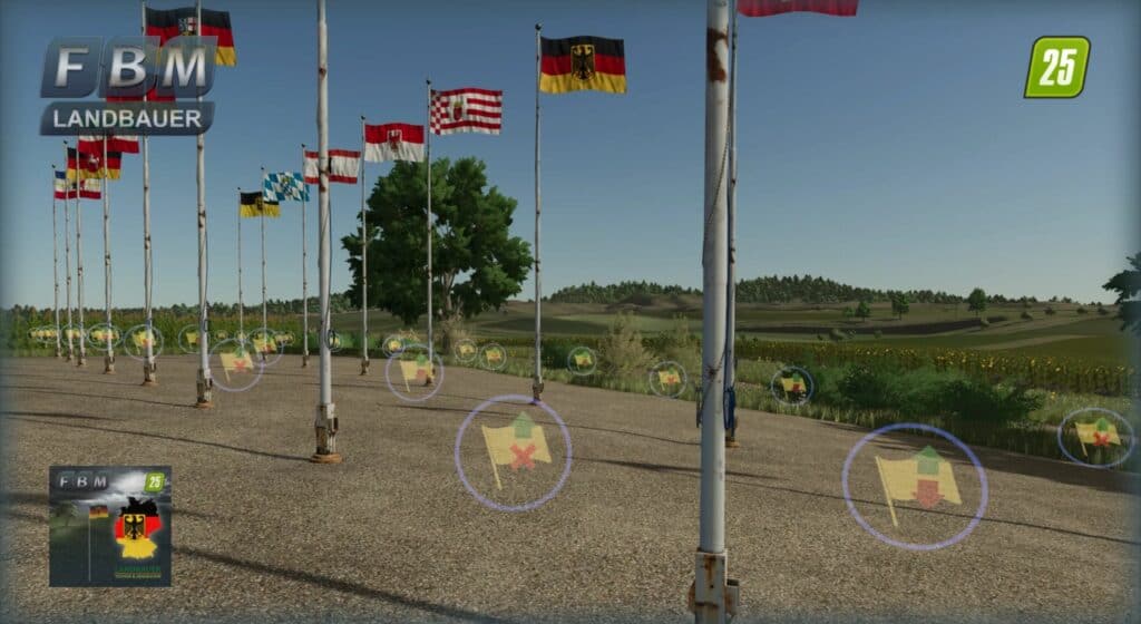 FS25 Flags Package DE v1 (1) - Farming simulator 19 / 17 / 15 Mod