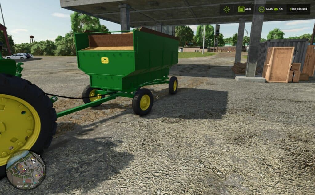 FS25 John Deere Barge Wagon v1 (6) - Farming simulator 19 / 17 / 15 Mod