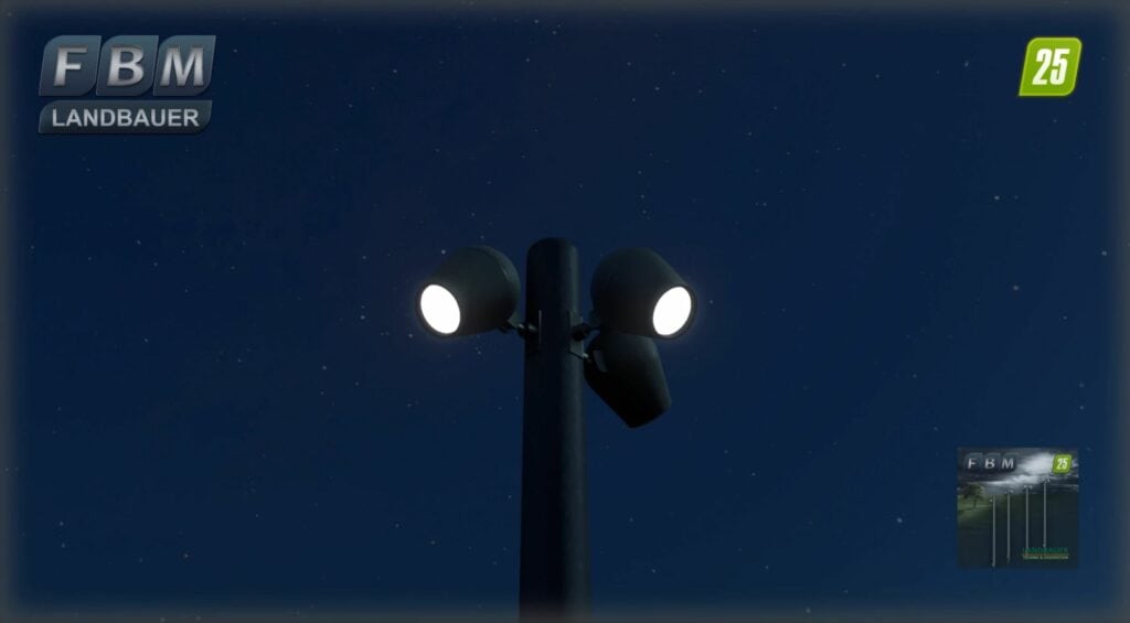 FS25 Led Flood Lights v1 (1) - Farming simulator 19 / 17 / 15 Mod