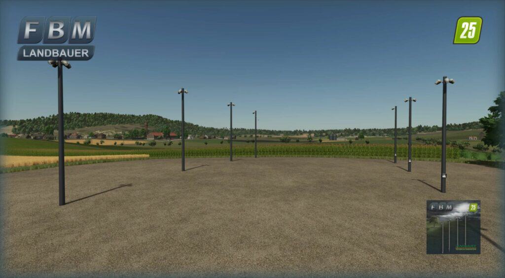 FS25 Led Flood Lights v1 (3) - Farming simulator 19 / 17 / 15 Mod