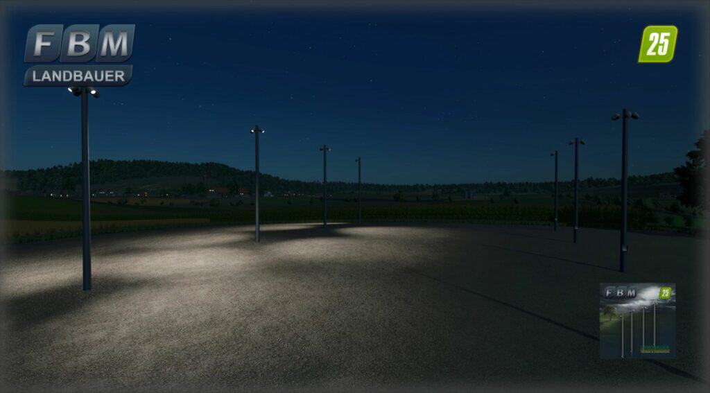 FS25 Led Flood Lights v1 (5) - Farming simulator 19 / 17 / 15 Mod