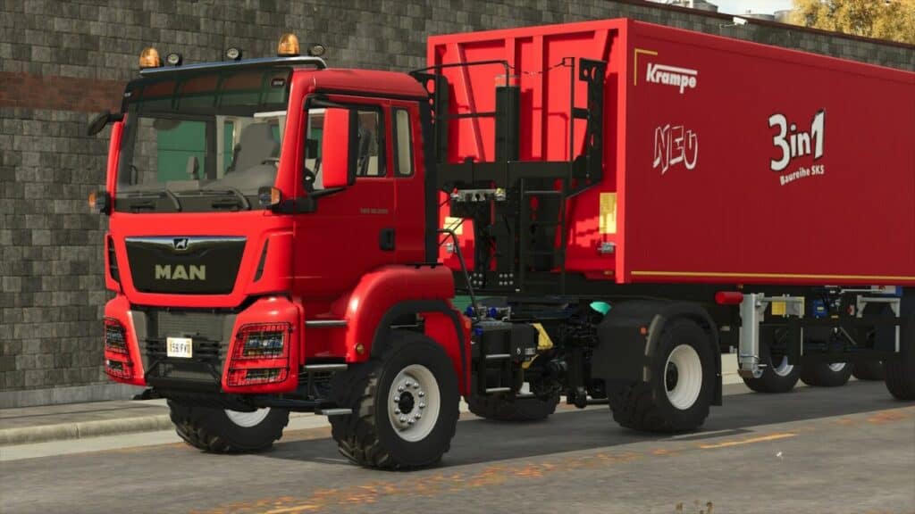 FS25 MAN TGS 18.500 4×4 V1 (1) - Farming simulator 19 / 17 / 15 Mod