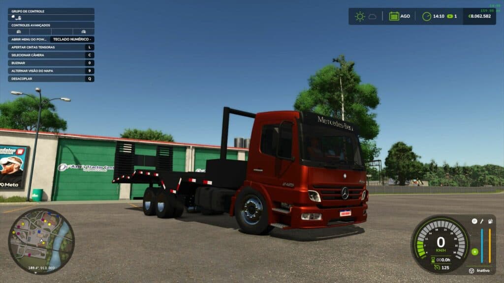 FS25 Mercedes Benz Atego 2425 V1 (1) - Farming simulator 19 / 17 / 15 Mod