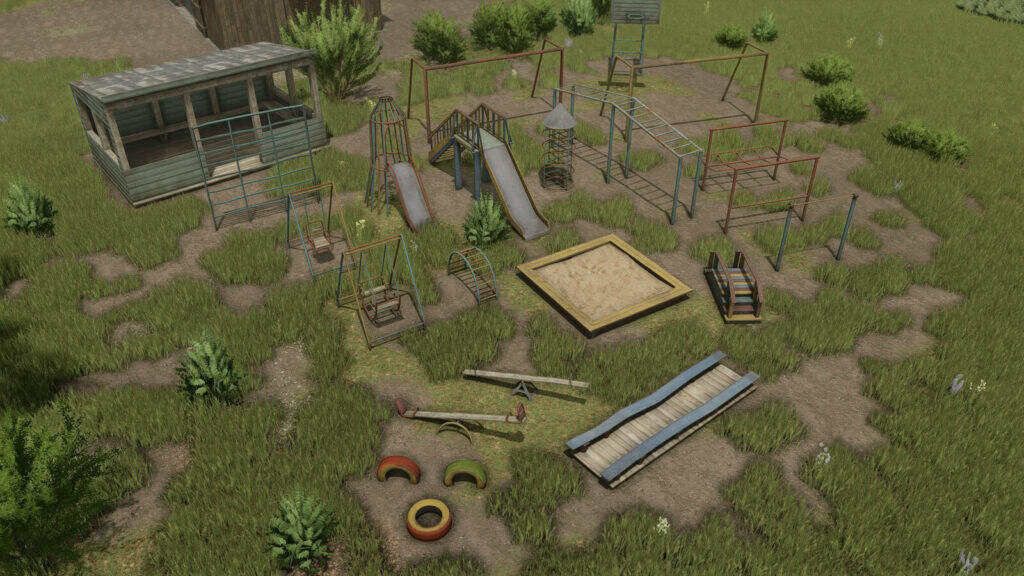 FS25 Old Playground Decorations v1.0 - FS 25 Objects Mod Download