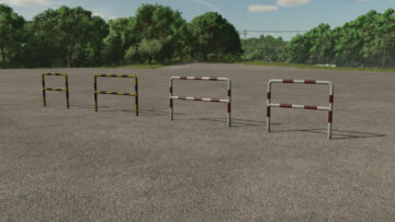 FS25 Road Barriers Pack v1 (1) - Farming simulator 19 / 17 / 15 Mod