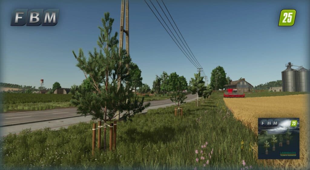 FS25 Young trees V1 (3) - Farming simulator 19 / 17 / 15 Mod