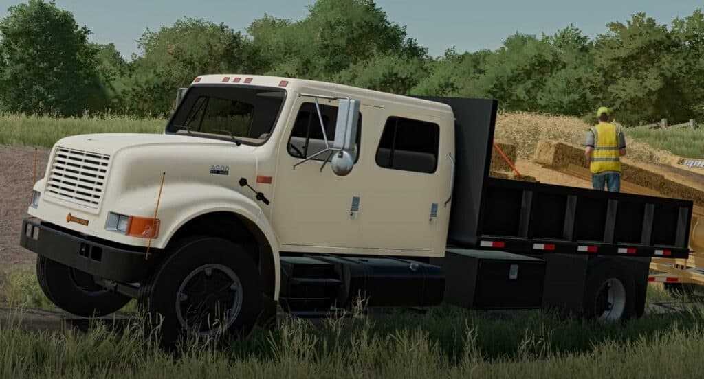 FS22 International 4900 Flatbed Straw Truck v1.0 - FS 22 Trucks Mod ...
