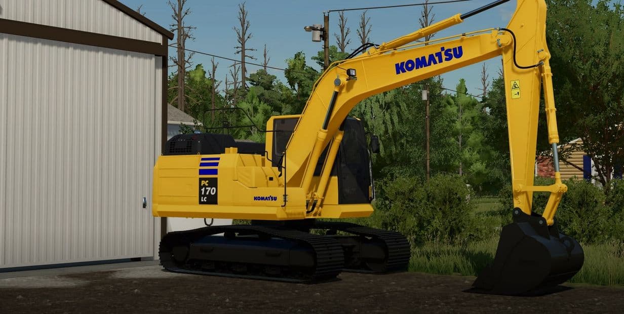 FS22 Komatsu PC170LC-11 v1.0 - FS 22 Forklifts / Excavators Mod Download