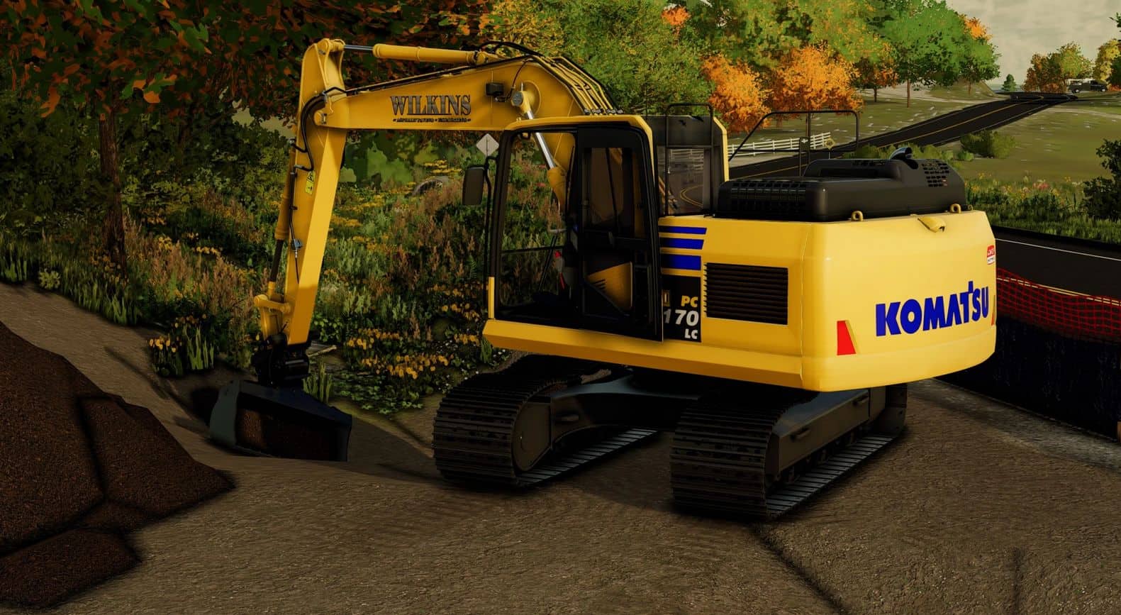 FS22 Komatsu Pc 170 v1.0 - FS 22 Forklifts / Excavators Mod Download