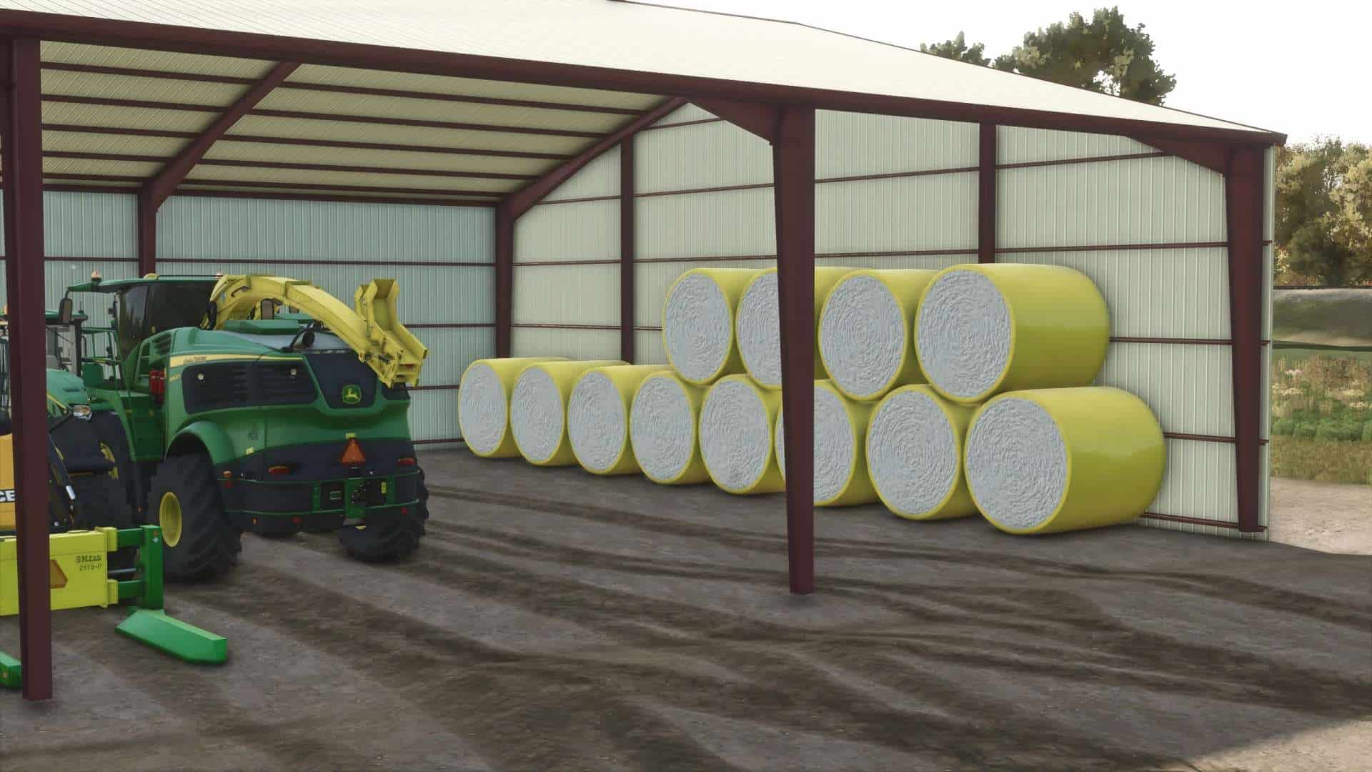 FS25 120×75 Metal Frame Shed v1.0 - FS 25 Buildings Mod Download