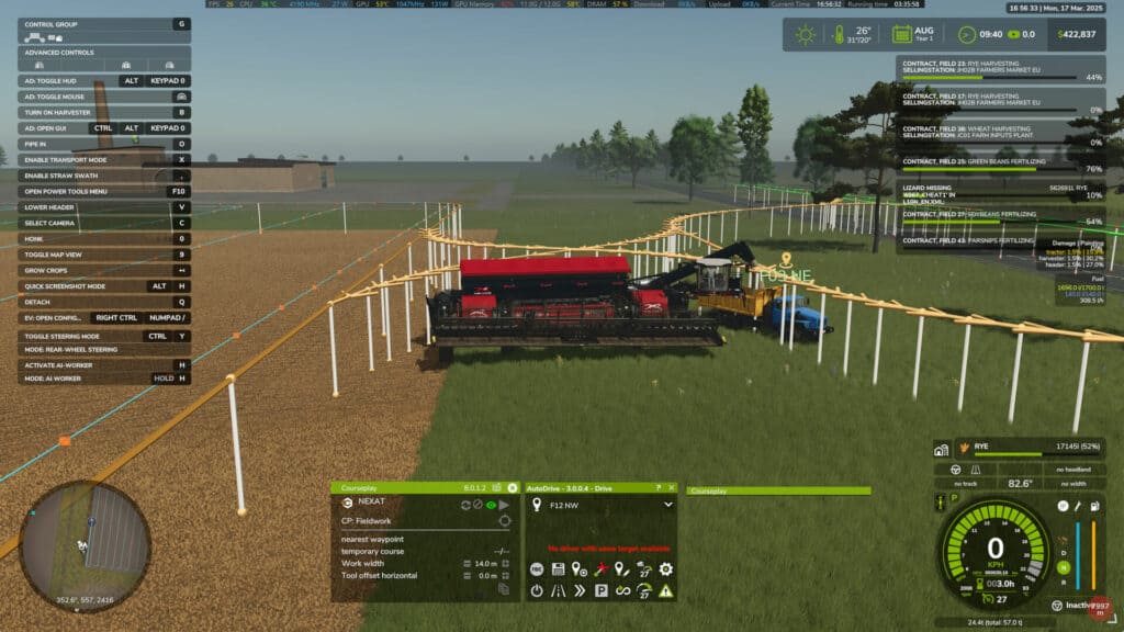 FS25 AutoDrive of Juotca Flat Map16X V1.3 - FS 25 Other Mod Download