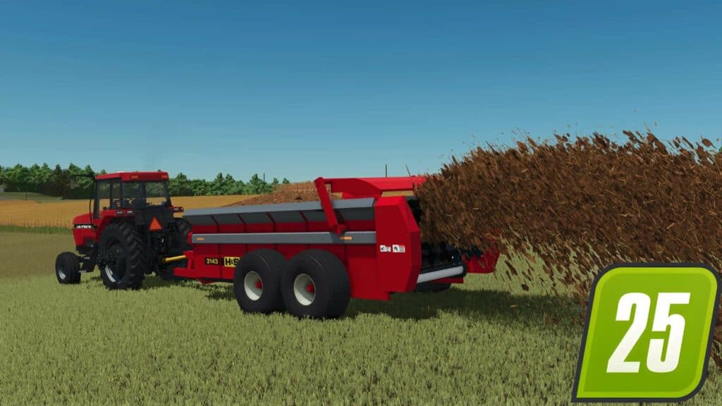FS25 H&S 430 Bushel Manure Spreader v1.0 - FS 25 Trailers Mod Download