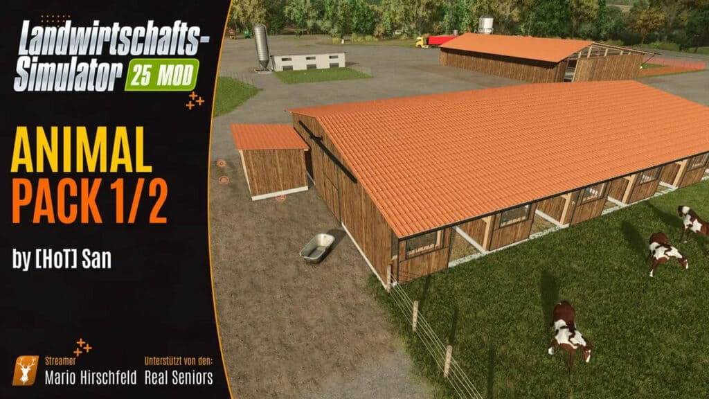 FS25 HoT Animals V1.0 - FS 25 Buildings Mod Download
