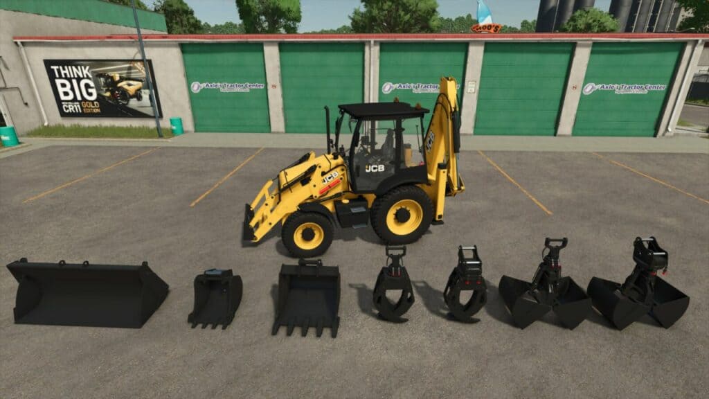 FS25 JCB Backhoe Loader V1 (1) - Farming simulator 19 / 17 / 15 Mod