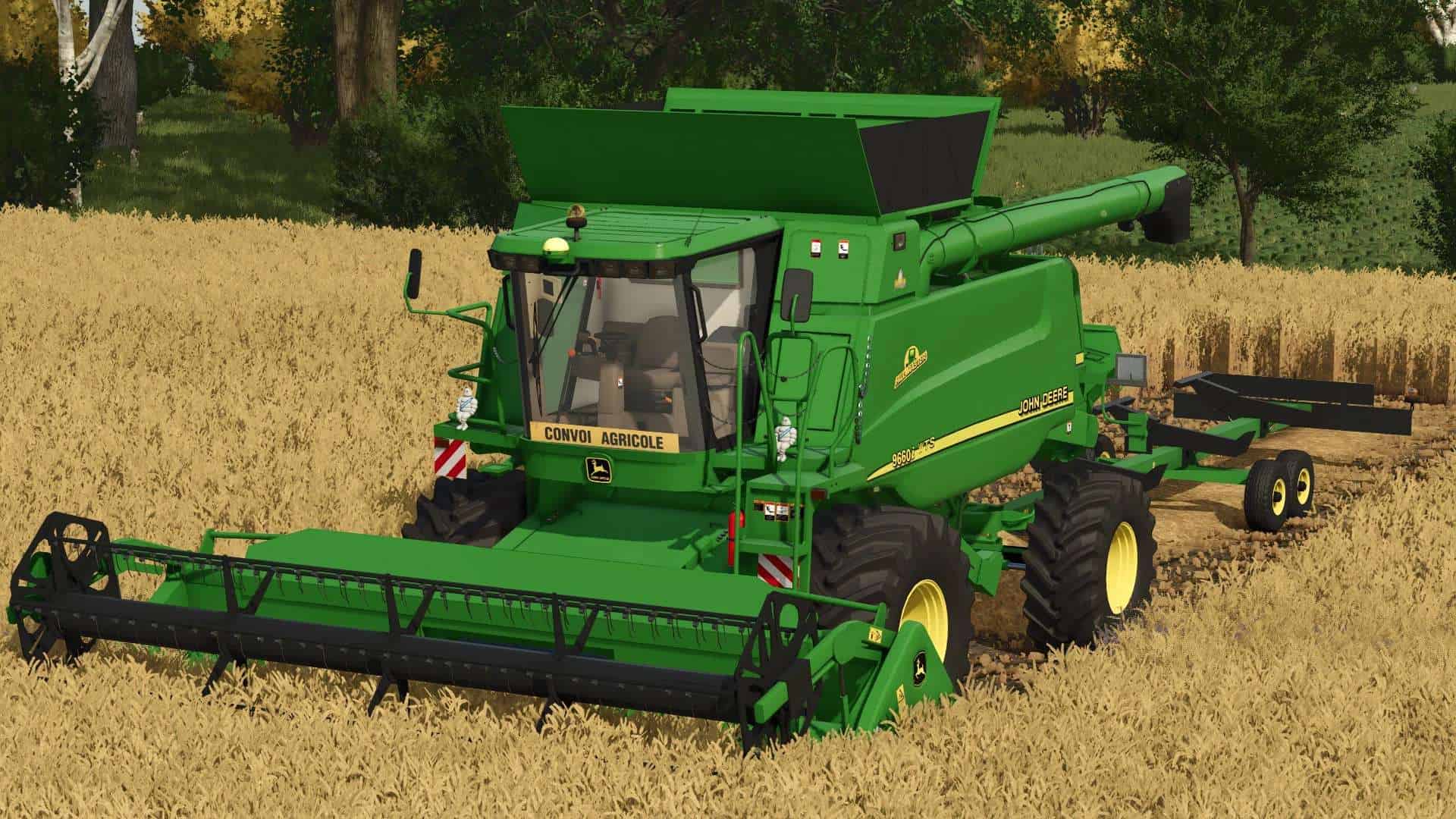 FS25 John Deere 9000 WTS Series v1.0 - FS 25 Combines Mod Download