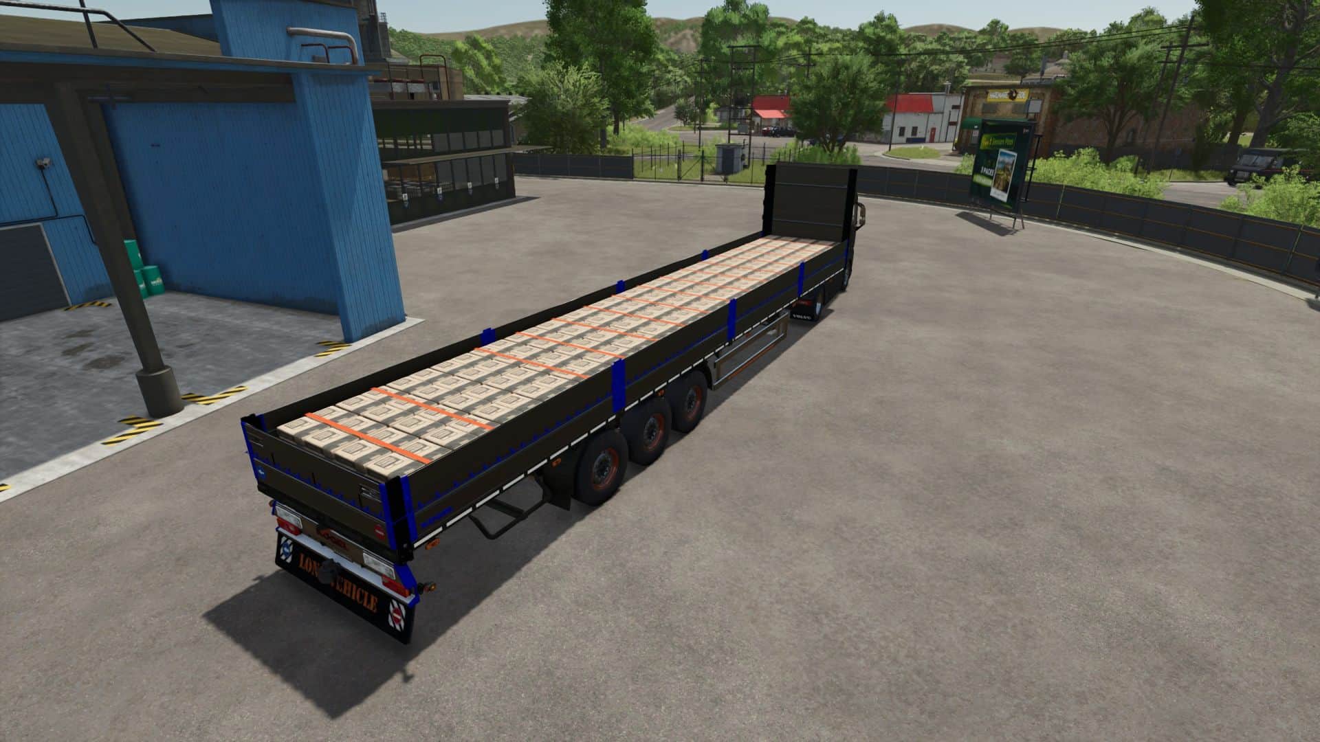 FS25 Kögel Trailer flat bed V1.1.0 (5) - Farming simulator 19 / 17 / 15 Mod