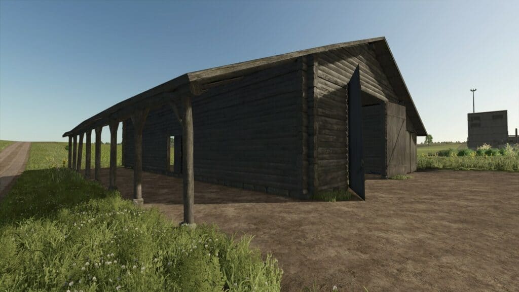 FS25 Old Log Sheds v1 (2) - Farming simulator 19 / 17 / 15 Mod
