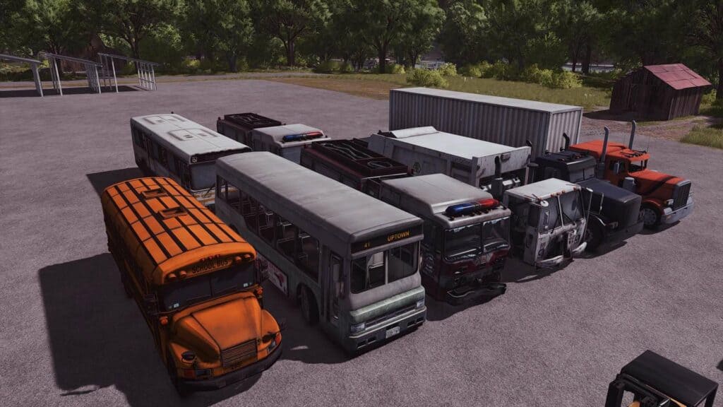 FS25 Placeable US Junkyard Vehicles V1.0 - FS 25 Objects Mod Download