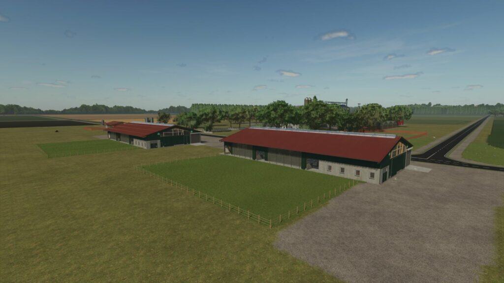FS25 XXL Large Animal Barns v1.0 - FS 25 Buildings Mod Download