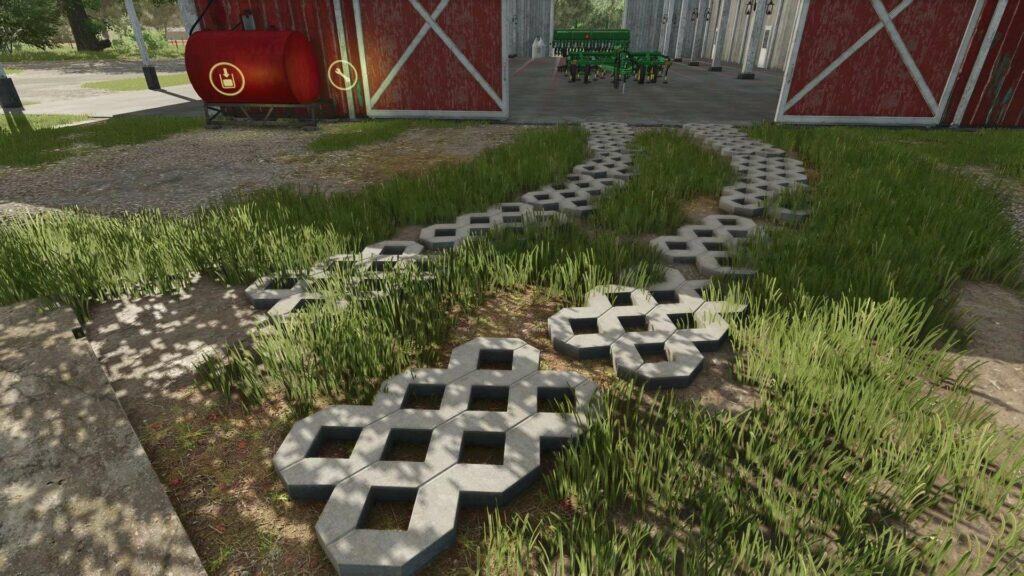 FS25 Concrete open slab for the road v1.0 - FS 25 Objects Mod Download