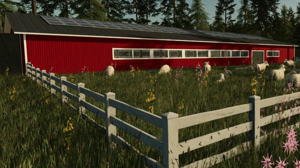 FS25 Finnish Sheep Barn V1 (2) - Farming simulator 19 / 17 / 15 Mod