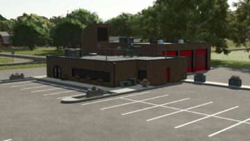 FS25 Fire station V1 (5) - Farming simulator 19 / 17 / 15 Mod