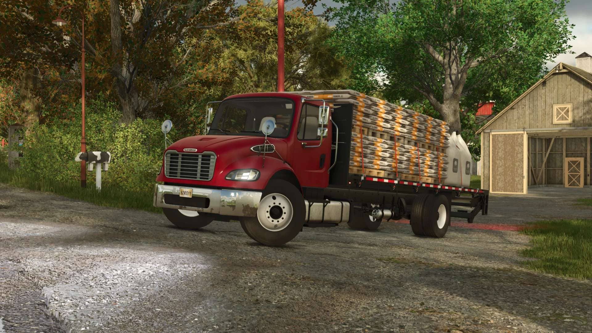 FS25 Freightliner M2 Stakebed v1.2.0.1 - FS 25 Trucks Mod Download