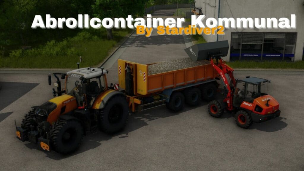 FS25 HKL roll -off container municipal V1 (3) - Farming simulator 19 ...