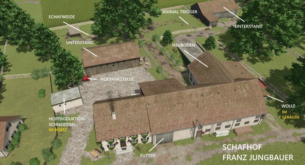 FS25 Hinterkaifeck Map v5 (7) - Farming simulator 19 / 17 / 15 Mod