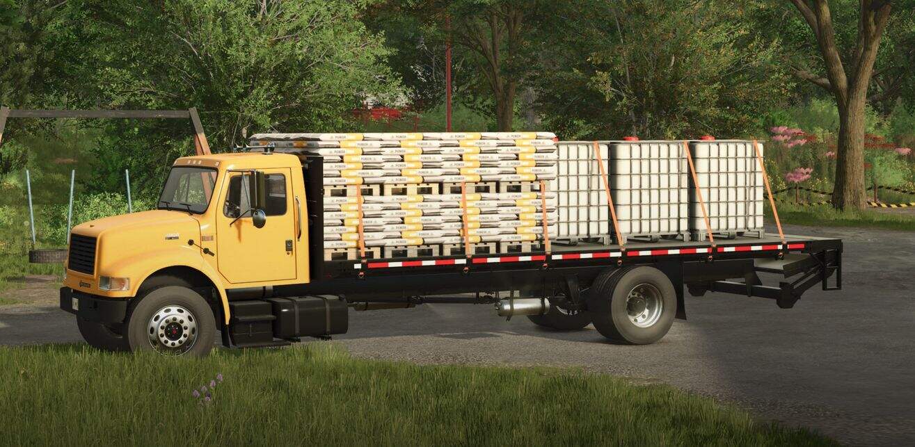 FS25 International 4900 Stakebed v1.0 - FS 25 Trucks Mod Download
