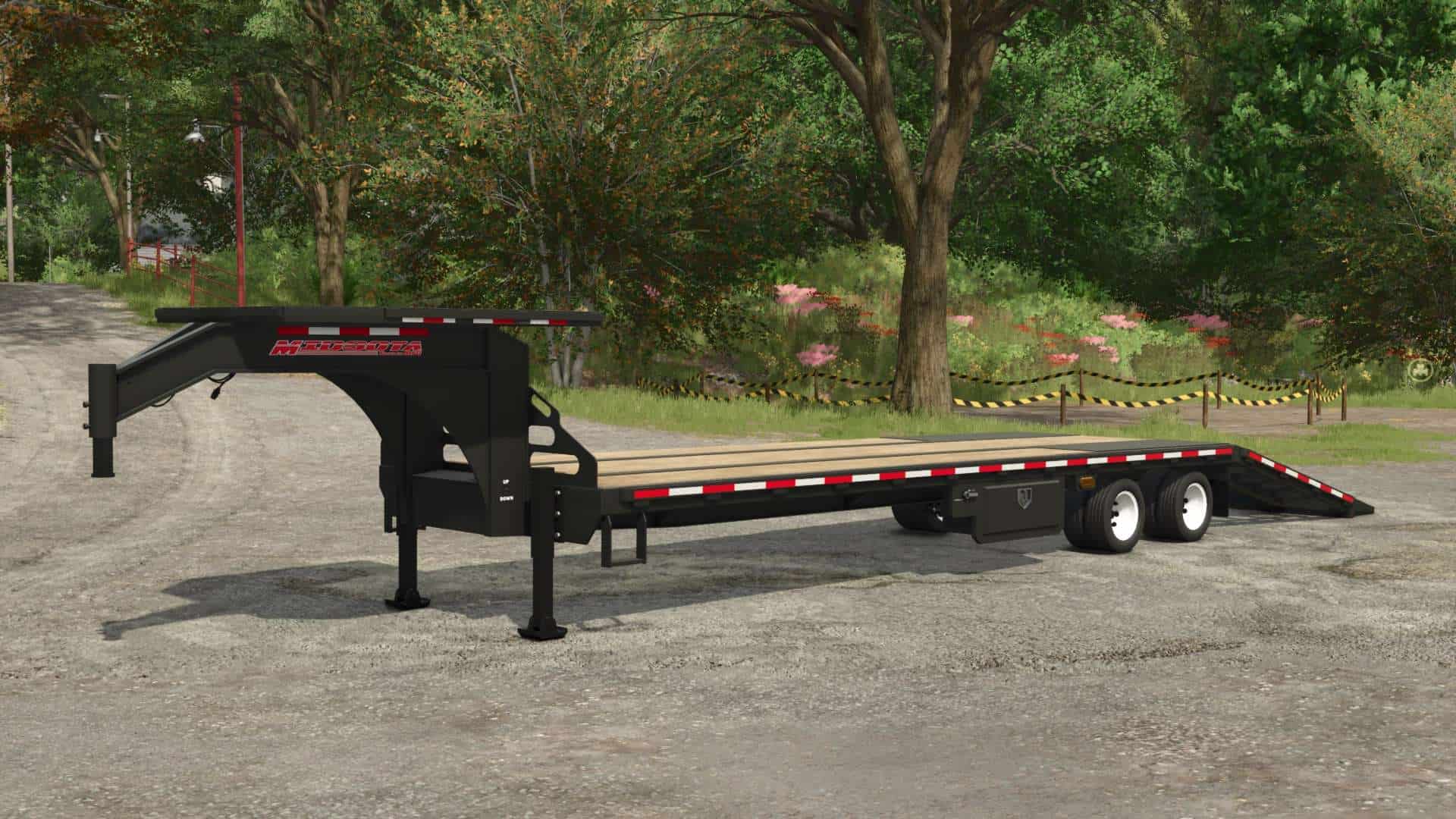 FS25 Midsota 36′ Gooseneck Dovetail v1.0 - FS 25 Trailers Mod Download