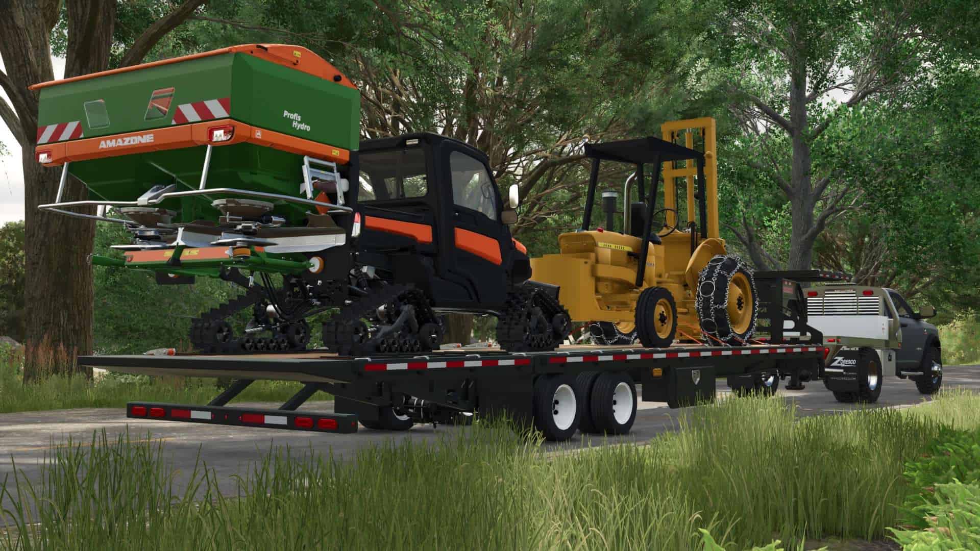 FS25 Midsota 36′ Gooseneck Dovetail v1.0 - FS 25 Trailers Mod Download