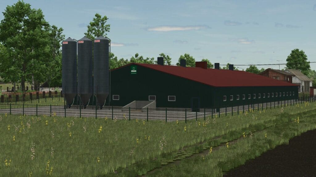 FS25 Pig Barn Large V1.0 - FS 25 Buildings Mod Download