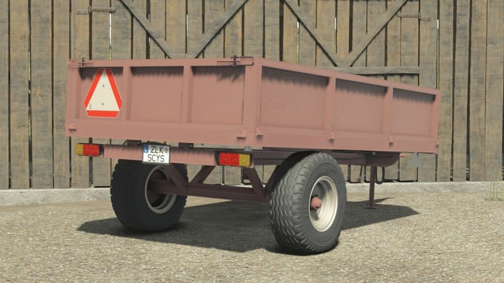 FS25 Single Axle Trailer V1 (3) - Farming simulator 19 / 17 / 15 Mod