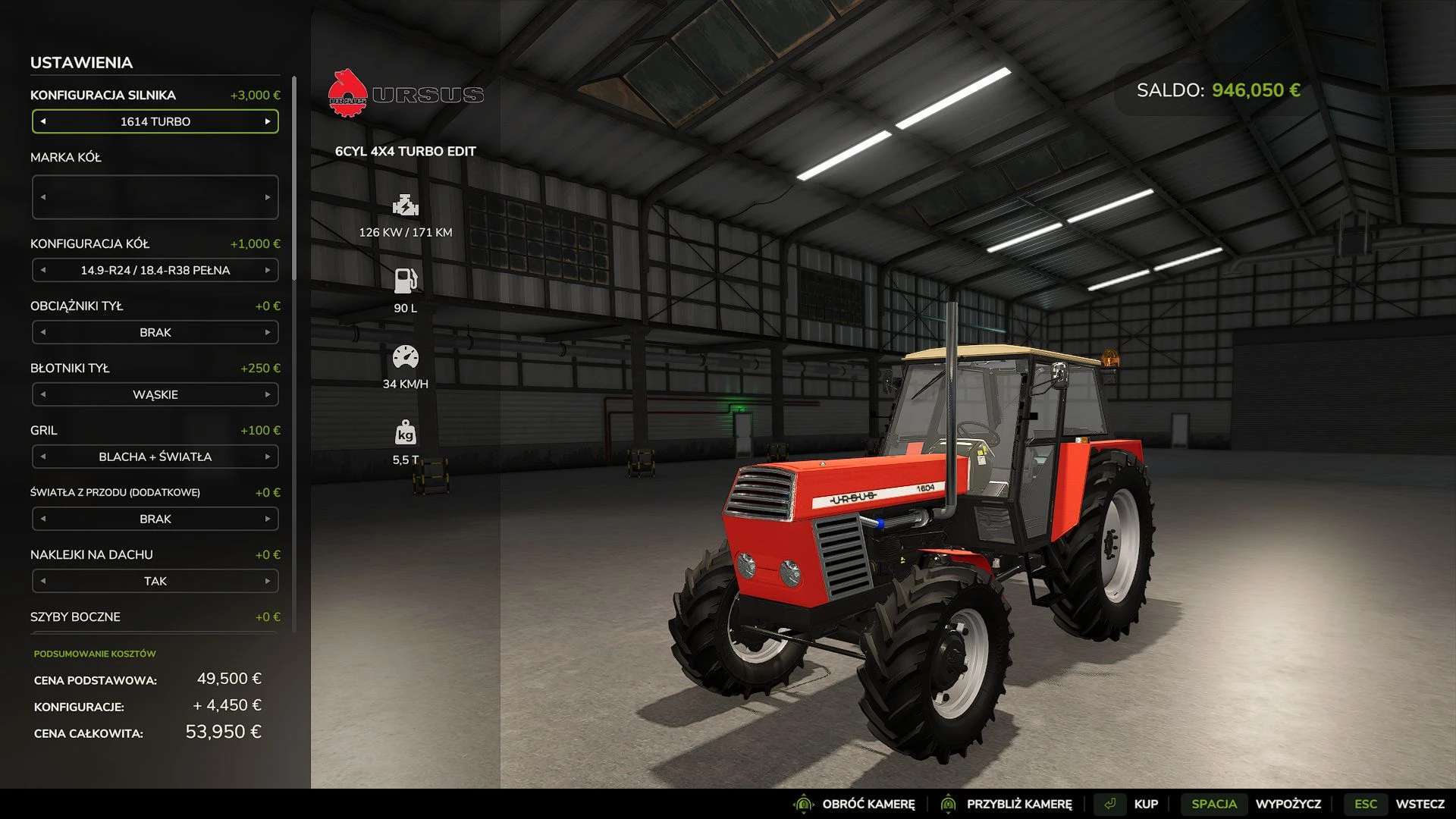 FS25 Ursus 6cyl 4×4 Turbo v1.0.0.1 - FS 25 Tractors Mod Download