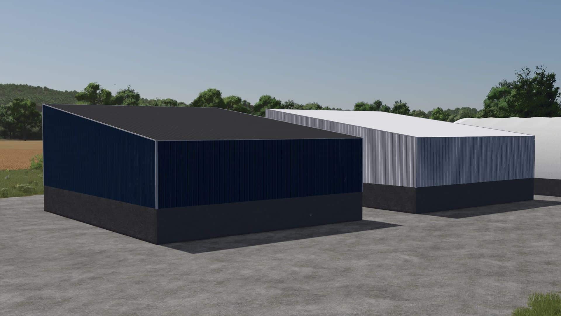 FS25 48×55 Commodity Barn V1.0 - FS 22 Buildings Mod Download