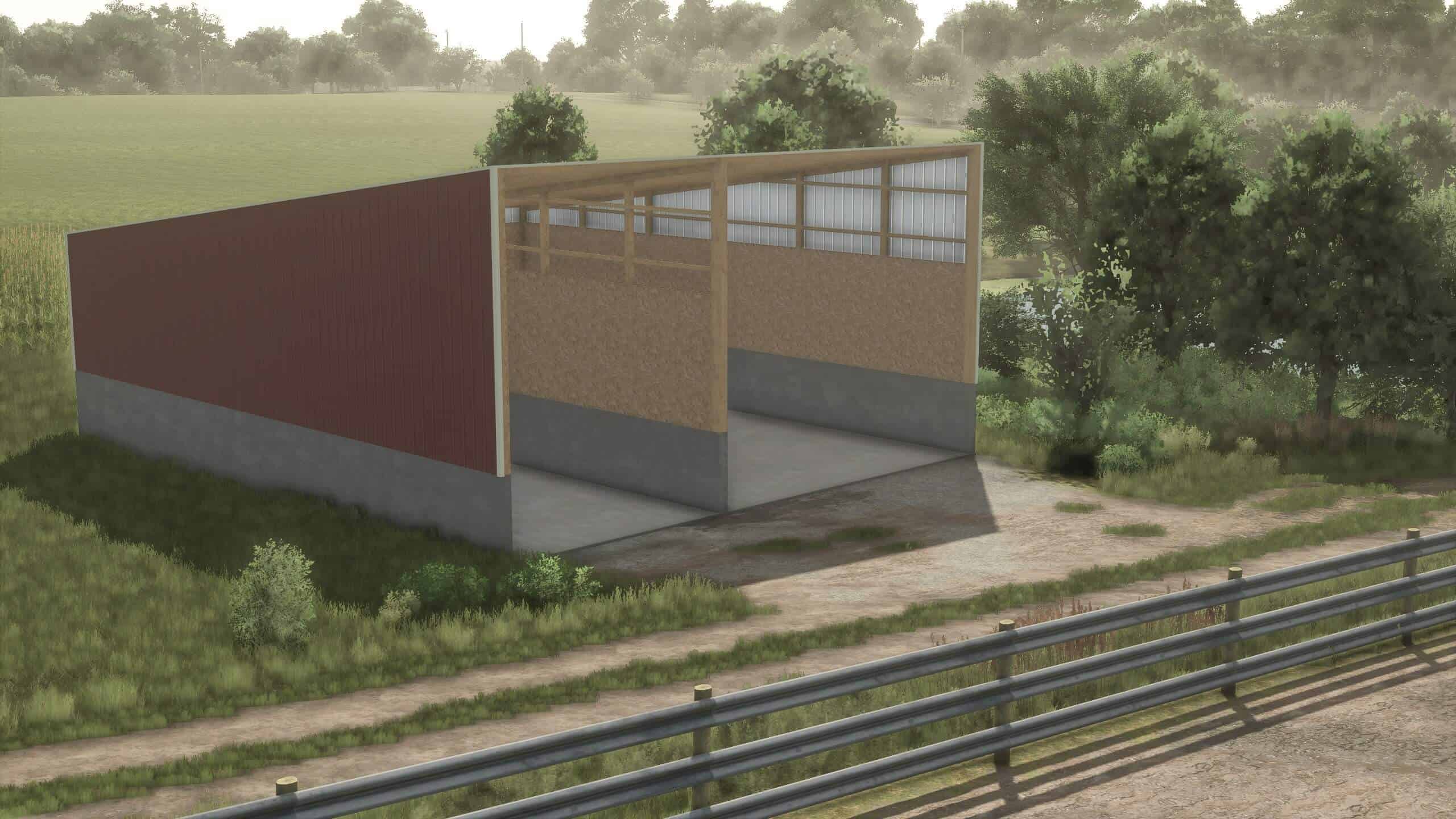 FS25 48×55 Commodity Barn V1.0 - FS 25 Buildings Mod Download