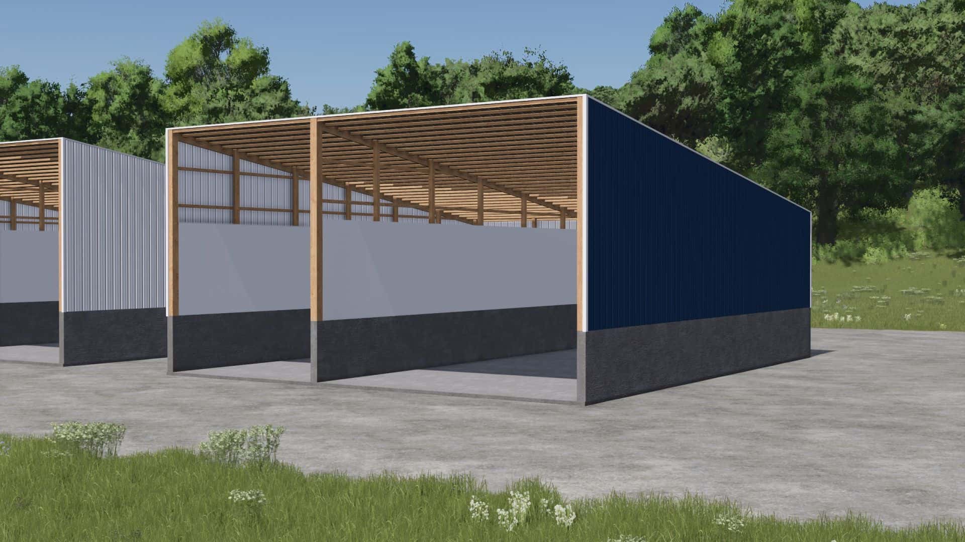 FS25 48×55 Commodity Barn V1.0 - FS 22 Buildings Mod Download