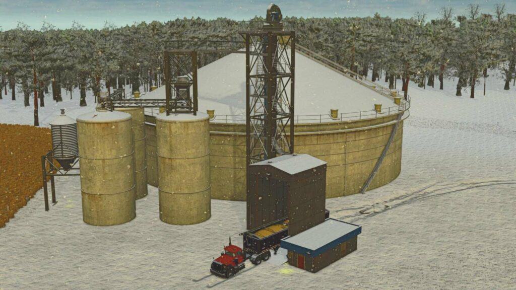 FS25 American Pig Feed Mill v1 (1) - Farming simulator 19 / 17 / 15 Mod