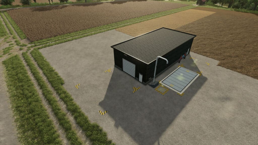 FS25 Corrugated iron warehouse V0.9 - FS 25 Buildings Mod Download