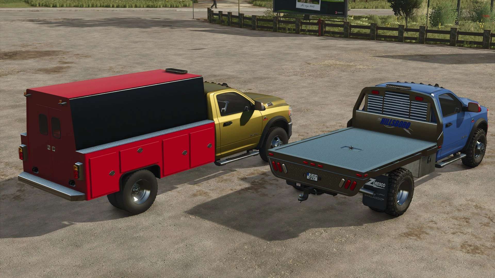 FS25 Dodge Ram 5500 Flatbed & Service Trucks v1 (2) - Farming simulator 19 / 17 / 15 Mod
